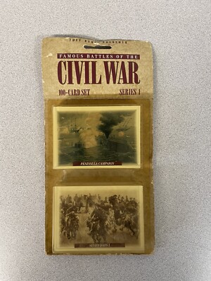 1991 - Famous Battles of the Civil War - 100- Card Set Series 1 TUFF ...