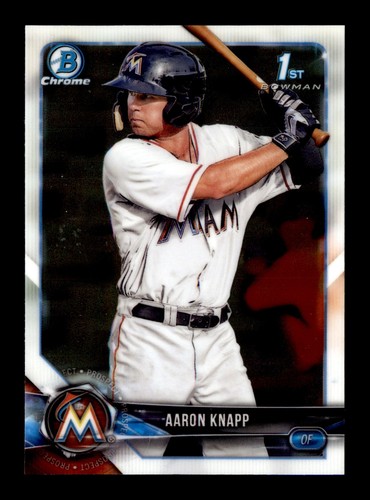 2018 1st Bowman Chrome Prospect #BCP5 Aaron Knapp Miami Marlins ...