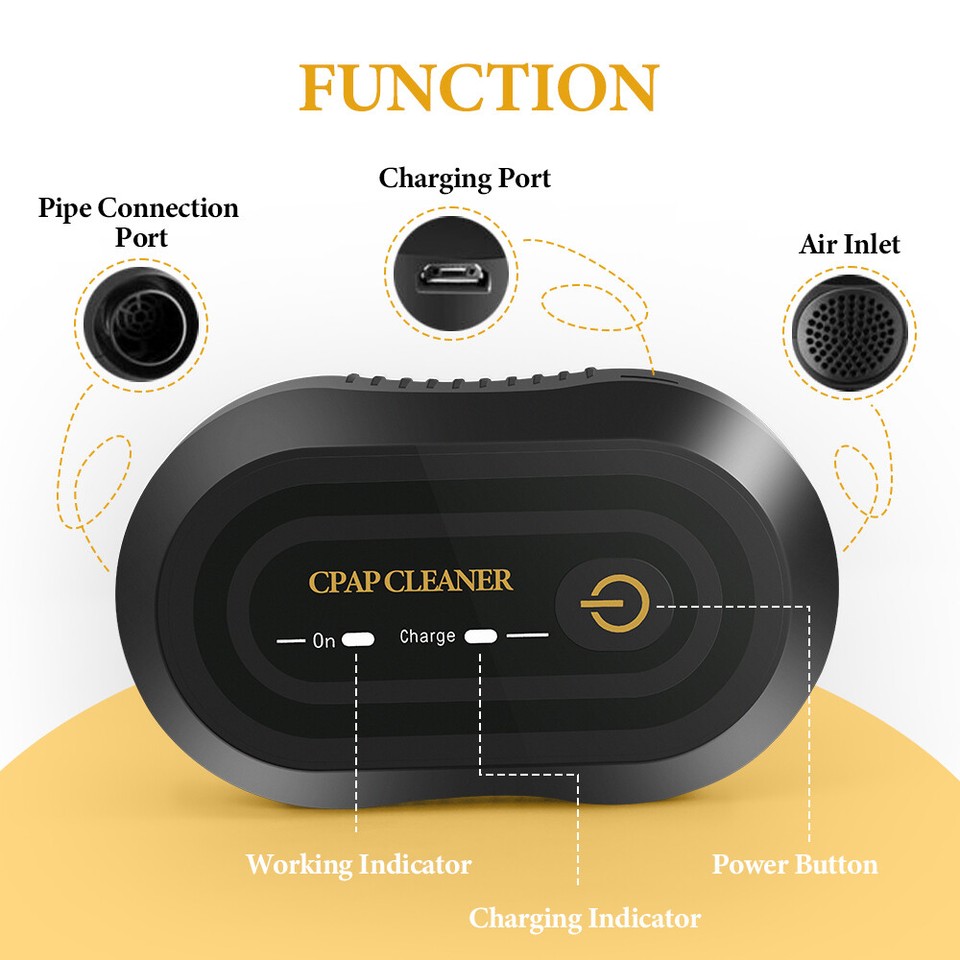 Portable CPAP Cleaner Sanitizer Cleaning Machine Ozone Sterilizer Sleep ...