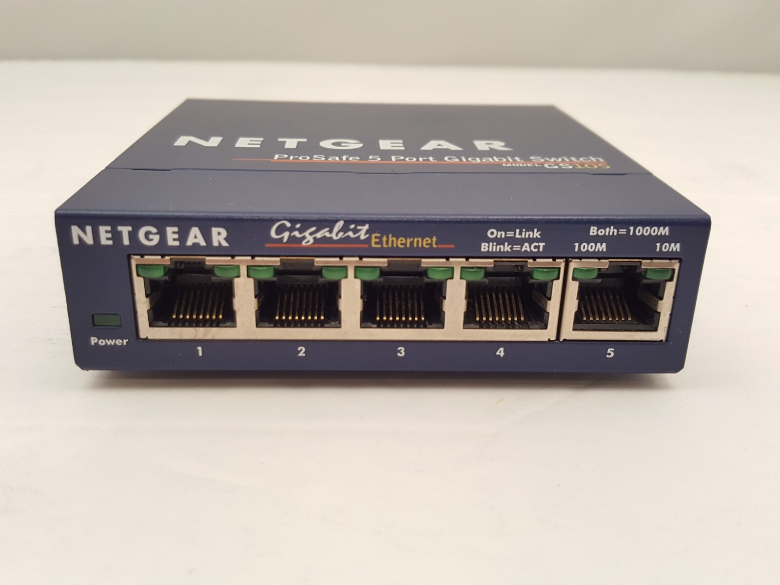NETGEAR ProSafe 5 Port Gigabit Switch | Unmanaged | GS105 | USED | NO ...