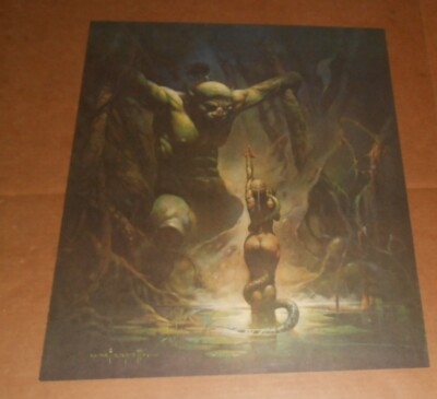 Frank Frazetta Swamp Demon Poster Print Original Vintage 16.5 x20 RARE ...