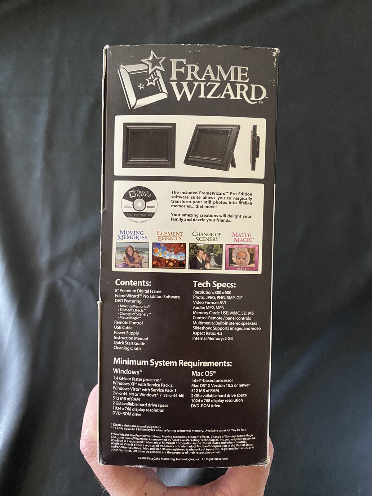 * Frame Wizard 8 inch Digital Frame & Pro Edition Software | eBay