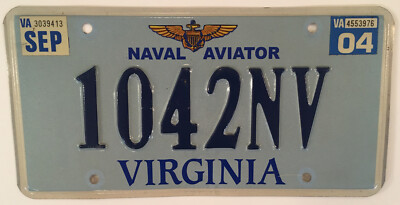 NAVAL AVIATOR license plate Aircraft Plane USN Aviator submarine | eBay