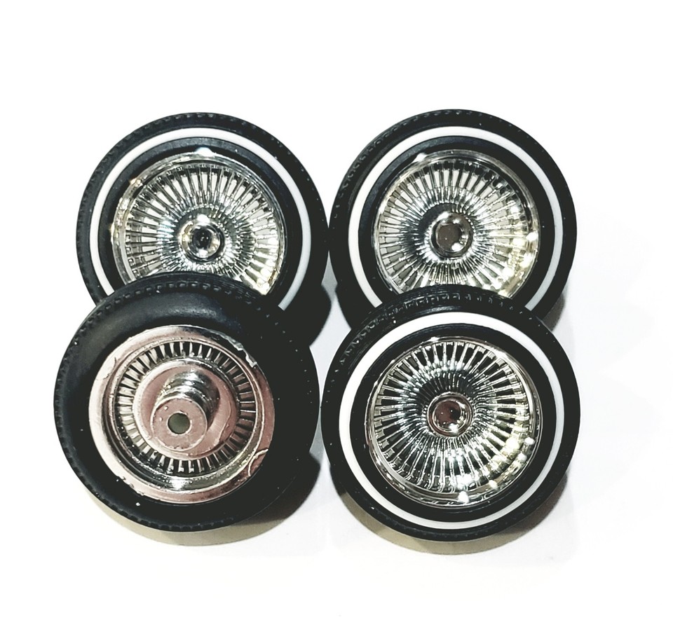 Chrome 65 Lincoln Wire 1/24, 1/25 scale Model Car Rims | eBay