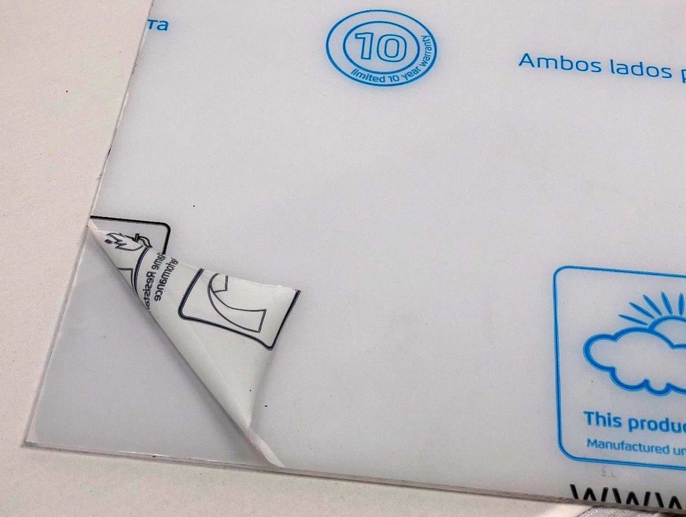 Polycarbonate Sheet Clear Polygal Plastic 0.125” - 1/8" x 12" x 12" | eBay