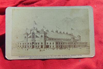 CDV Photo carte-de-visite Coliseum Peace Jubilee Boston July 4th 1872 ...