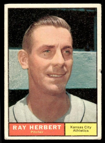 1961 Topps #498 Ray Herbert Kansas City Athletics | eBay