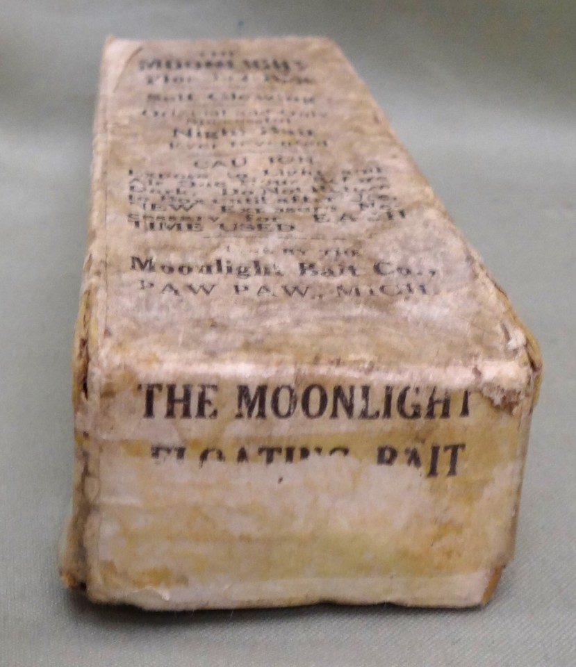 Rare Moonlight Bait Co. 4 7/8 in. Night Bait w/Original Box, C. 1922 | eBay