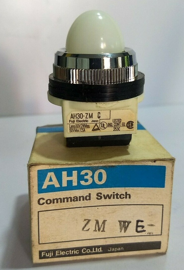 Command Switch Fuji Electric AH30-ZM C Indicator Light - Lamp 30V2W.Max ...