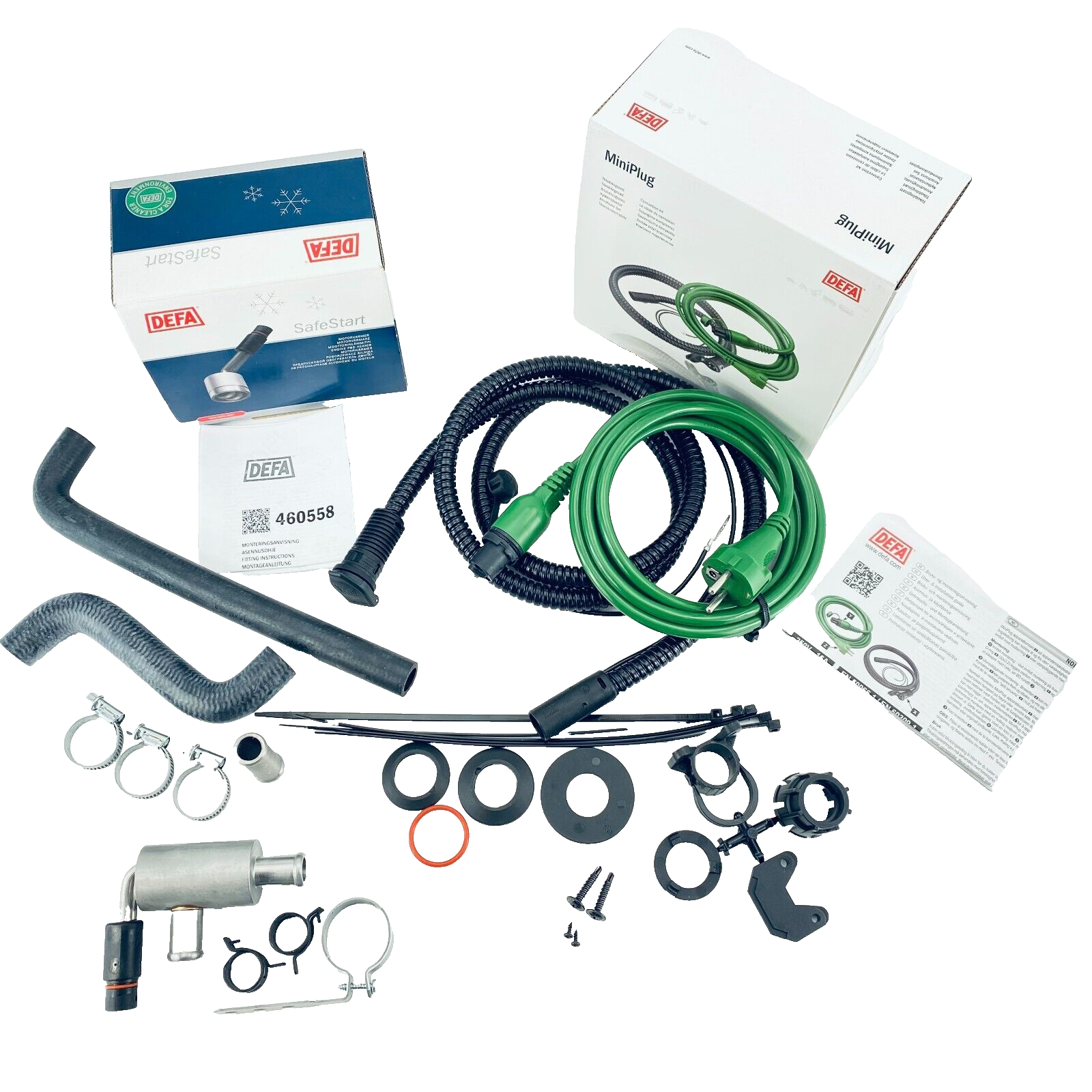 Engine Heater Set DEFA 411701 + 460558 for KUBOTA M9540 M8540 engine ...