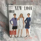 New Look 6411, Career jacket, dress, vest vintage UNCUT sewing Pattern ...