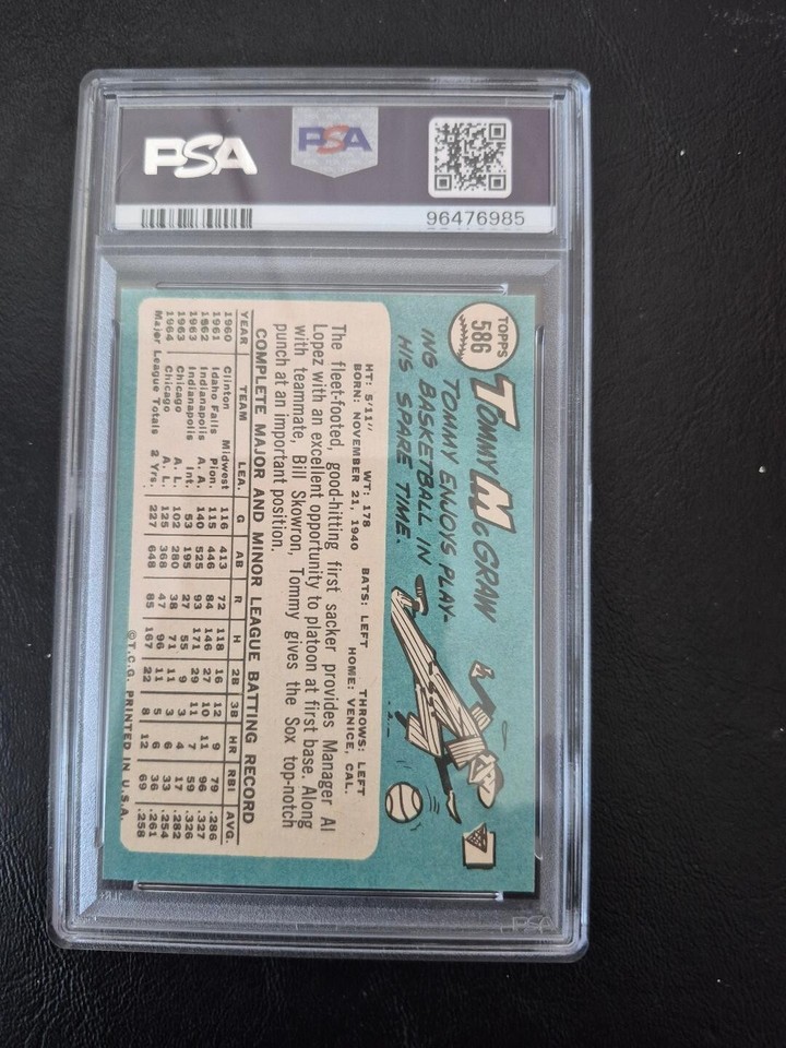 1965 Topps #586 Tommy McCraw PSA 6 | eBay