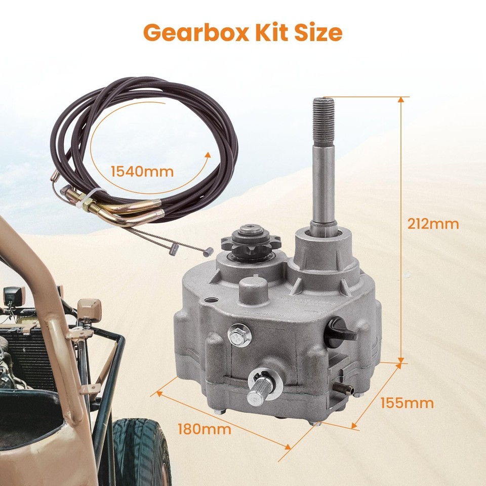 maXpeedingrods Go Kart Forward Reverse Gearbox Kit 212cc for 2HP-13HP ...