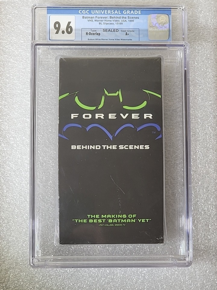 Batman Forever Behind the Scenes VHS Graded CGC 9.6 A+ Warner Home ...