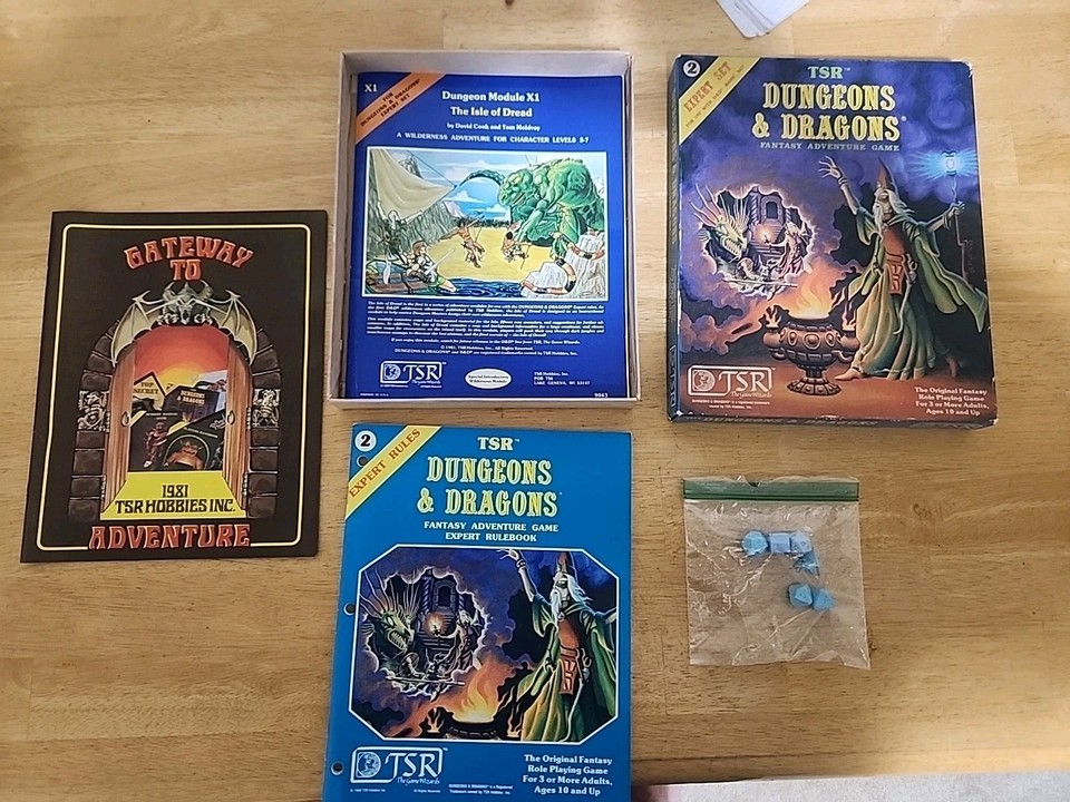 TSR Dungeons and Dragons D&D Expert Set 2 Vintage Game Box .. | eBay