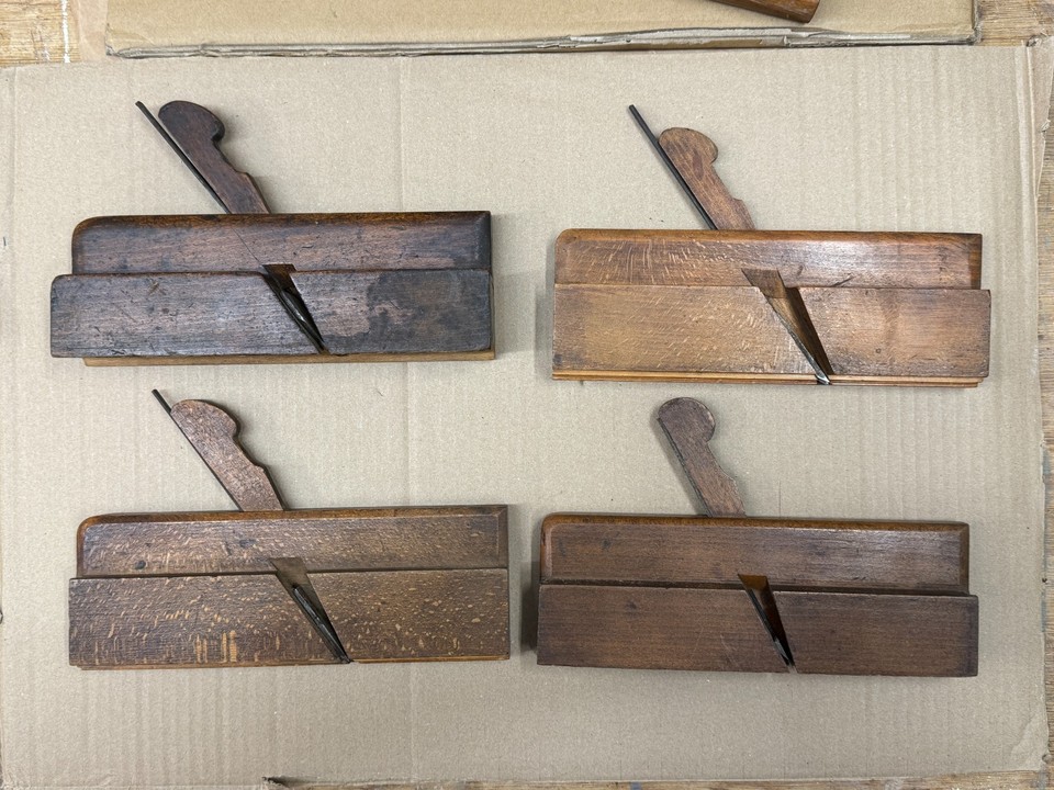 Profiled Moulding Planes x 4 Wood Plane Woodworking Tool Antique ...