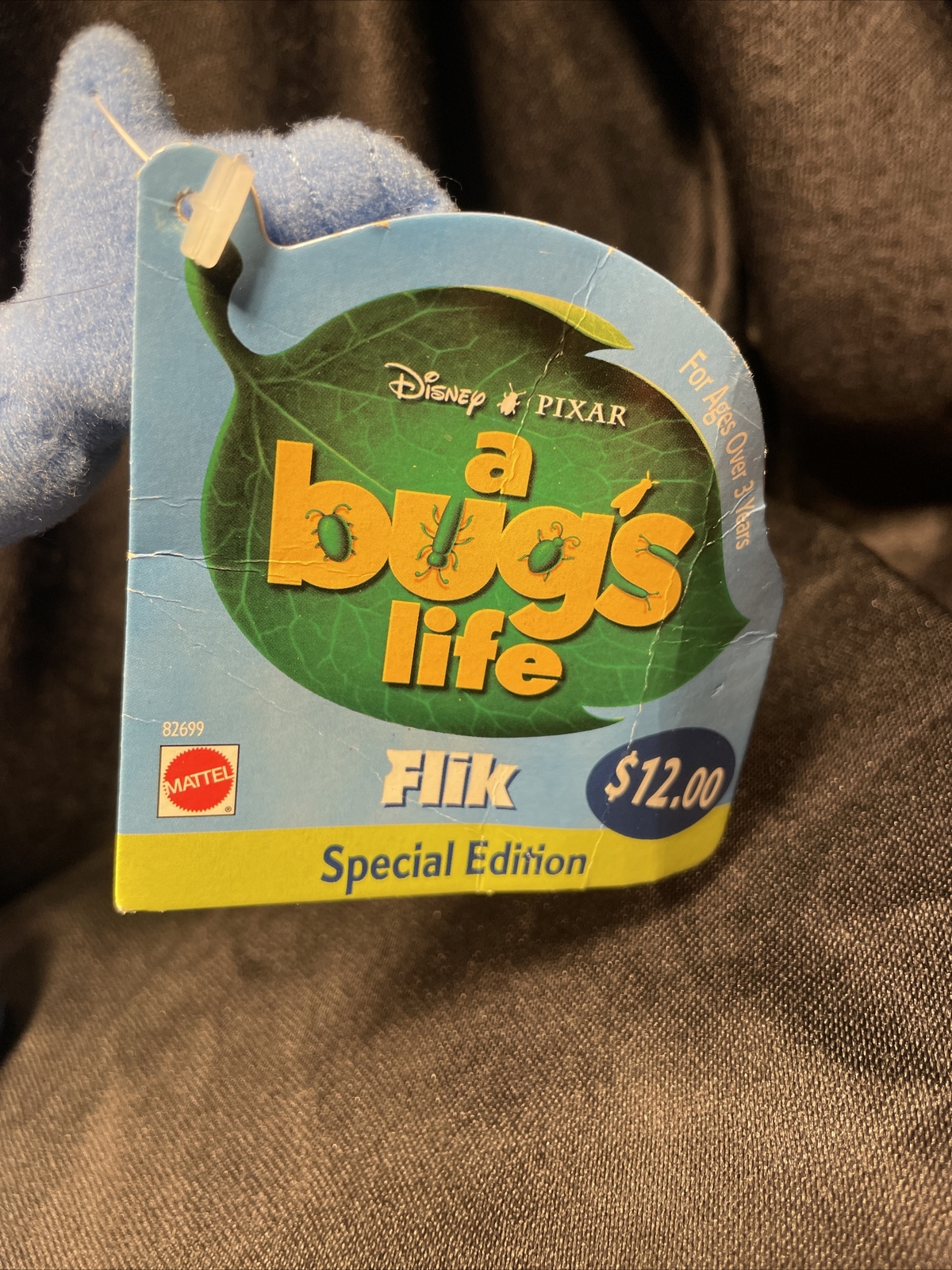 Disney a Bugs Life Flik 1998 Plush Special Edition Wearing Santa Hat ...