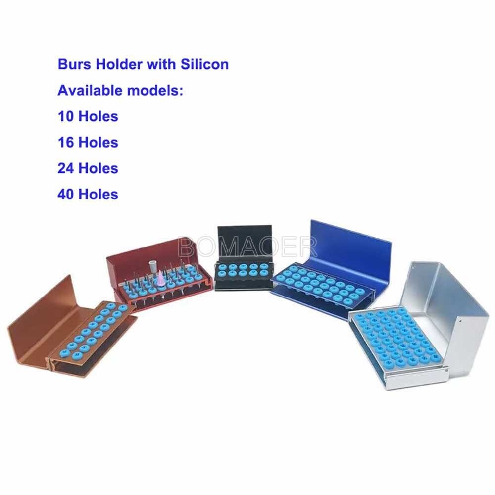 Dental Diamond Bur Guard 24-Hole Dental FG HP Bur Disinfection Box ...