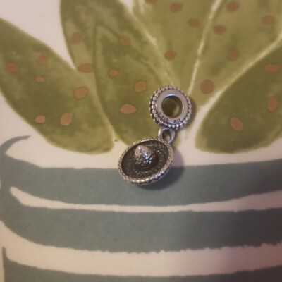 Pandora Sterling Silver Sombrero Hat Mexican Charm Bead Authentic | eBay