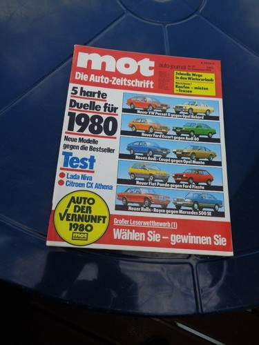 Zeitschrift mot Die Auto-Zeitschrift Heft 25/1979 5 harte Duelle für ...