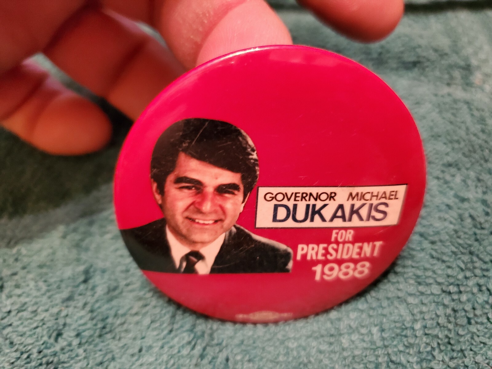 34Governor Michael Dukakis For President 1988 1980s Political Pin Back ...