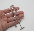 David Yurman Rare Pink Tourmaline & Diamond Quatrefoil Silver Toggle ...