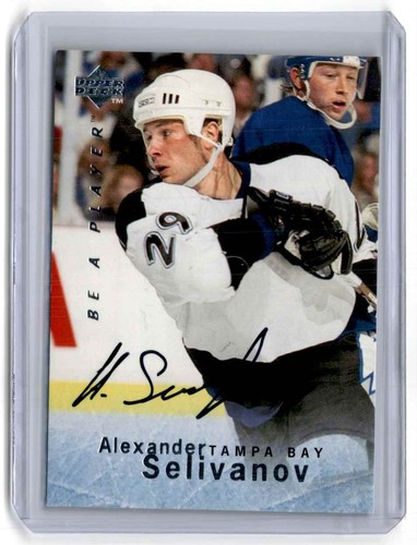 1996-97 Upper Deck Be a Player Alexander Selivanov RC Auto Tampa Bay Lightning | eBay