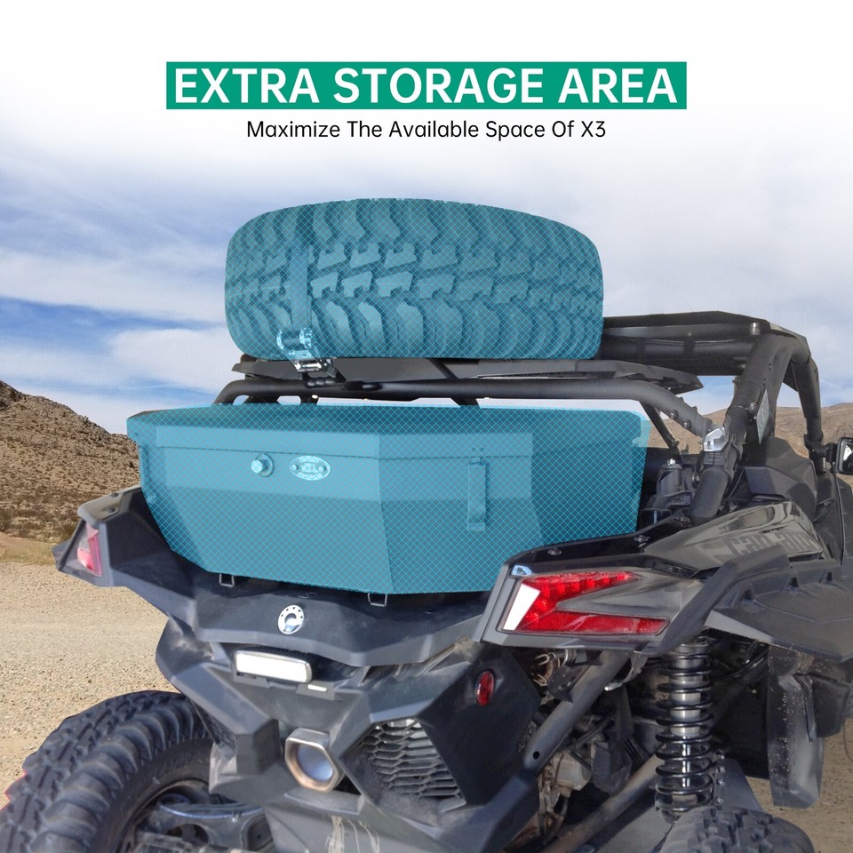 Pivoting Rear Rack for Can-Am X3/X3 Max 2017-2024 Rear Cargo Rack for ...