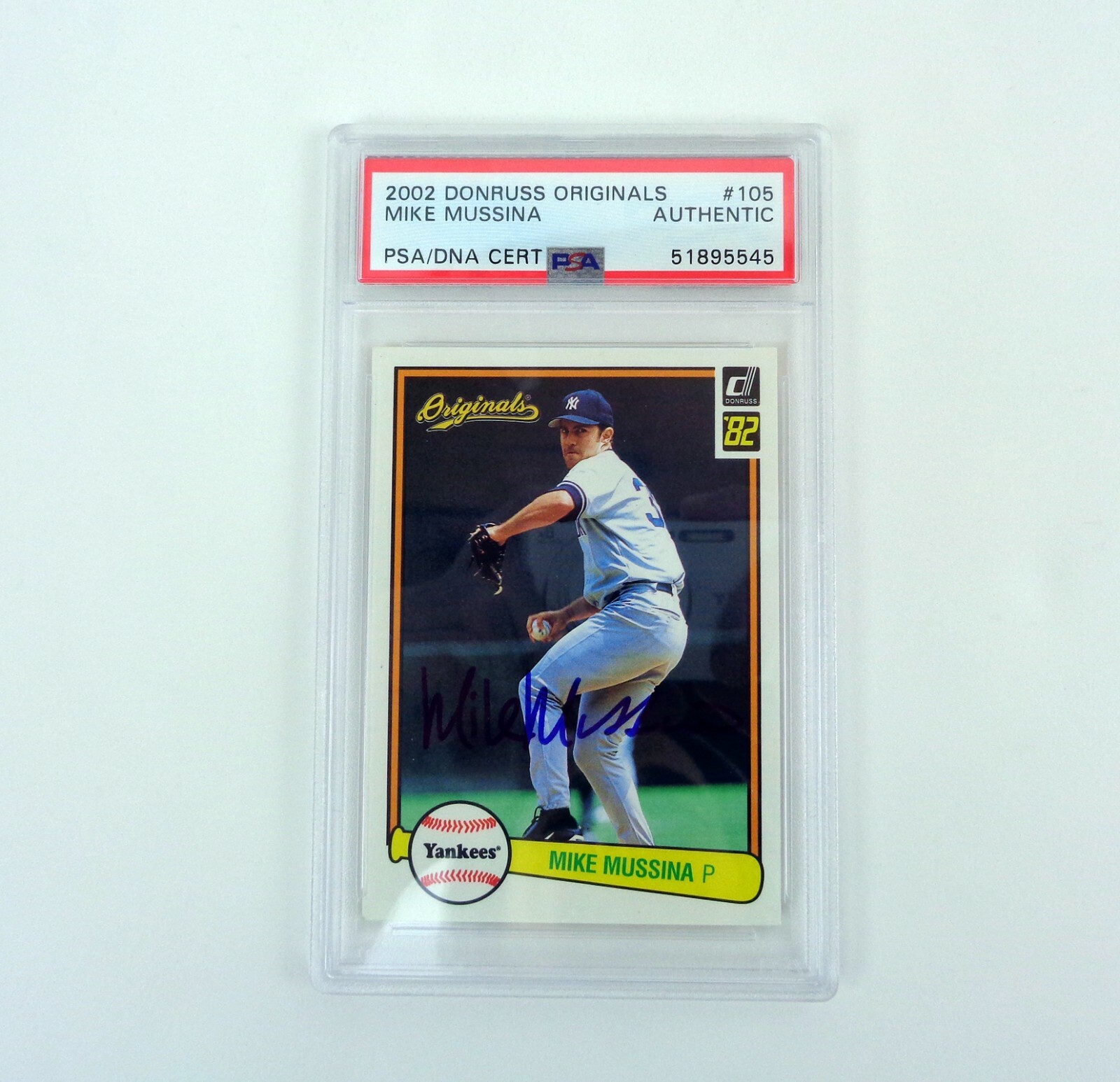 Mike Mussina 2002 Donruss Originals Signed Autograph Card PSA/DNA ...