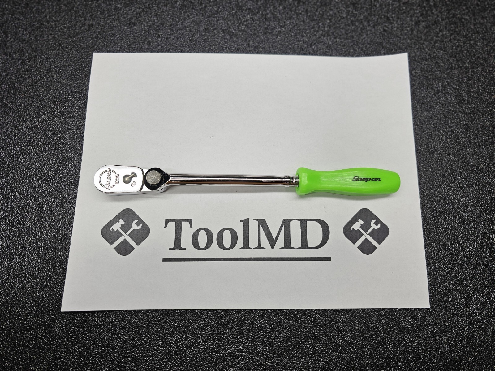 Snap-on Tools USA NOS GREEN 1/4" Drive Hard Grip Multi-Position Ratchet ...