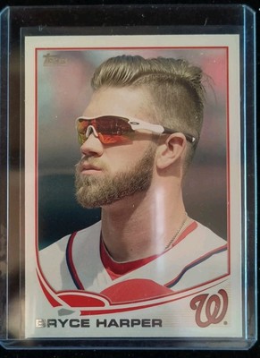 2013 Topps Baseball Bryce Harper #1C Variation SP Sunglasses WA Nationals | eBay