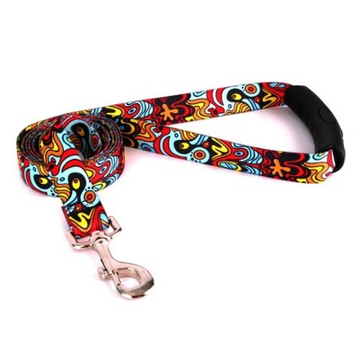 Yellow Dog Design Abstract Ez-Grip Dog Leash with Comfort Handle 3/4 ...