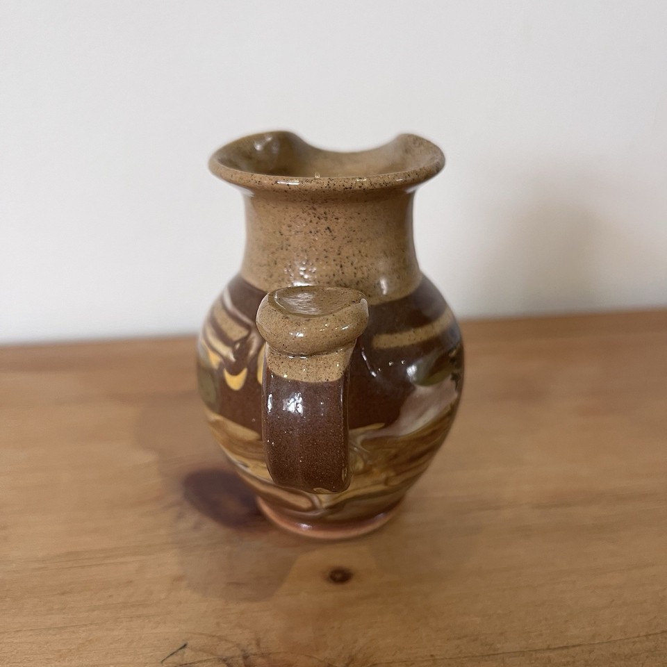 Boscastle Pottery Roger Irving Cornish Small Jug Mochaware Brown | eBay UK