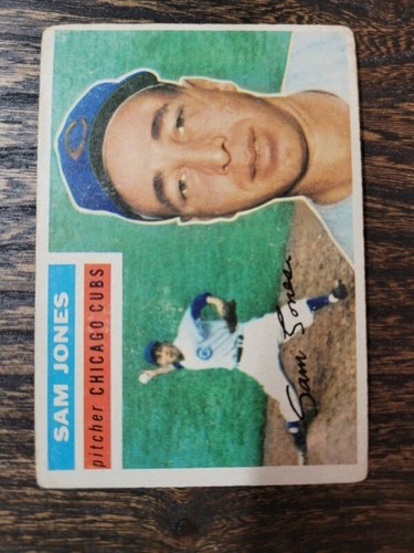 1956 TOPPS SAM JONES 259 BASEBALL CHICAGO CUBS | eBay