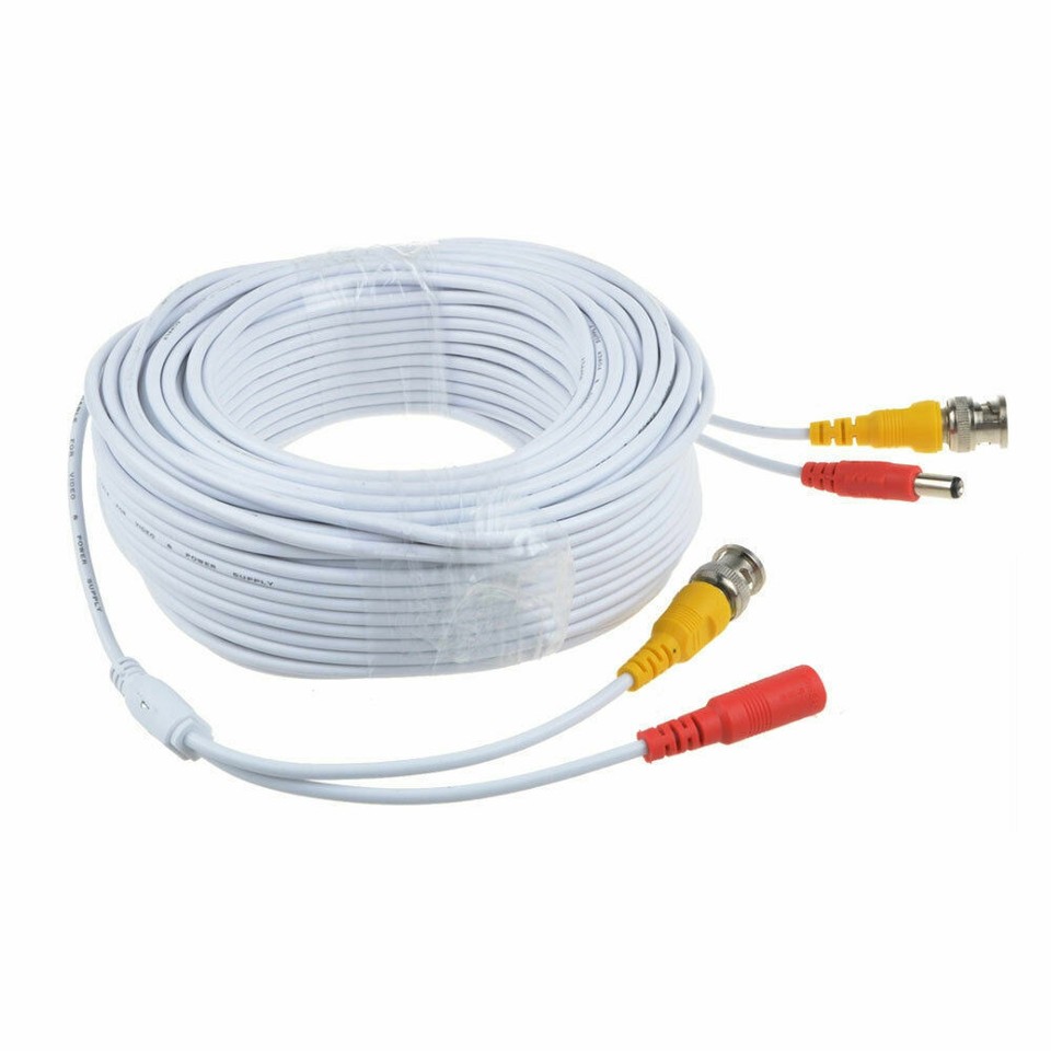 Fite ON 100ft BNC Video Power Cord for Zmodo Q-See Qsee PTZ Lorex ...