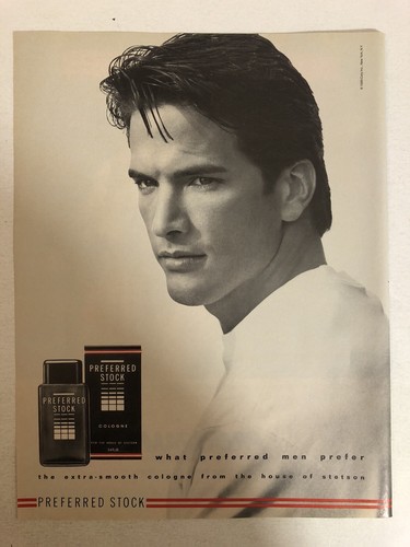 1993 Preferred Stock For Men Print Ad Advertisement pa15 | eBay