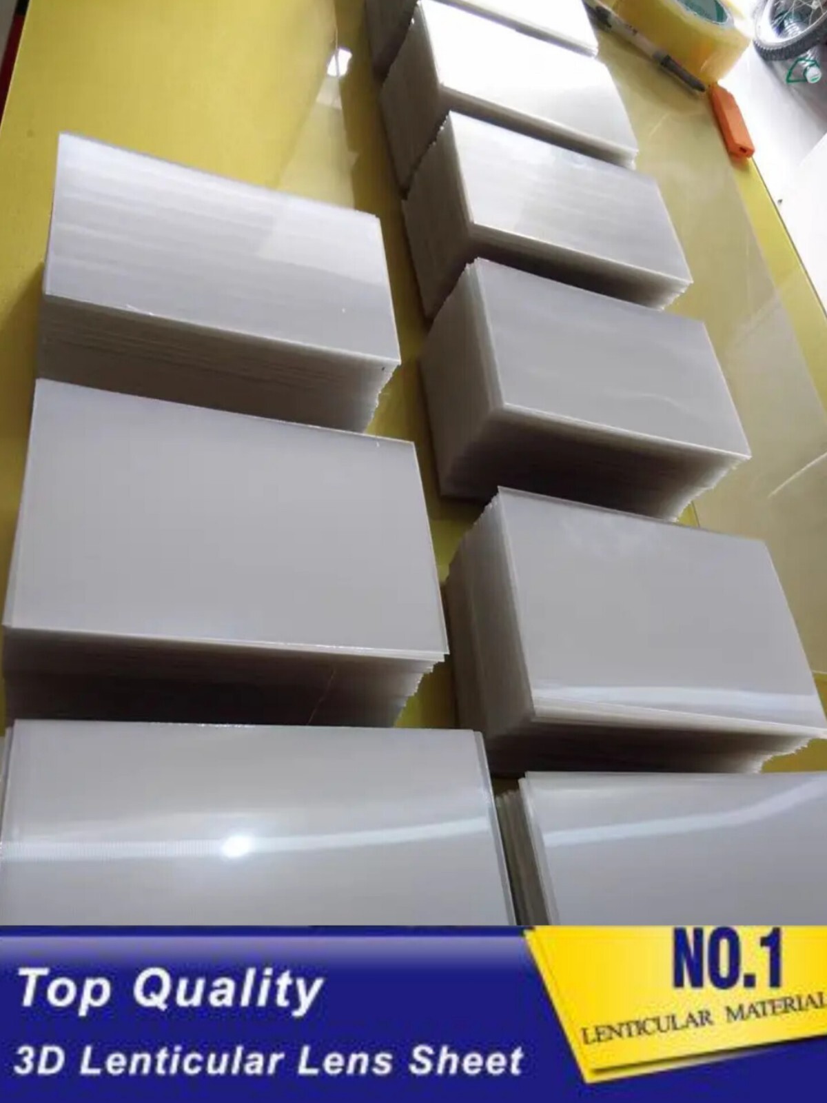 10X Lenticular Sheets A4 Lens 3D FLIP 100 LPI with Adhesive (8.3 x 11 ...