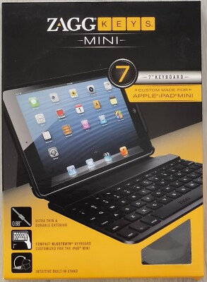 NEW Zagg Keys Mini 7" Keyboard for Apple iPad Mini 7" Keyboard - NIB | eBay