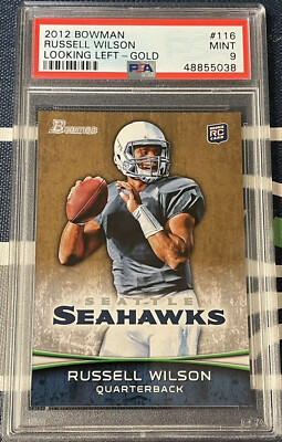 🔥2012 Bowman RUSSELL WILSON ROOKIE CARD #116 RC "Gold" PSA 9🔥 | eBay