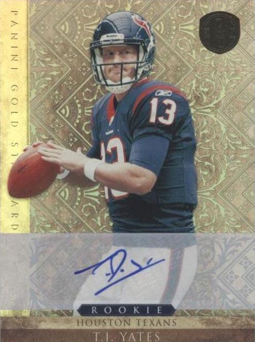 2011 Panini Gold Standard - T.J. Yates #244 Silver Signatures /499 (AU ...