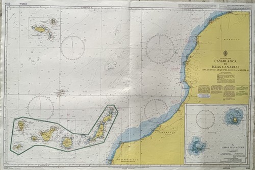 Admiralty 3133 CASABLANCA TO ISLAS CANARIAS AFRICA WEST COAST Genius Map Chart | eBay Australia