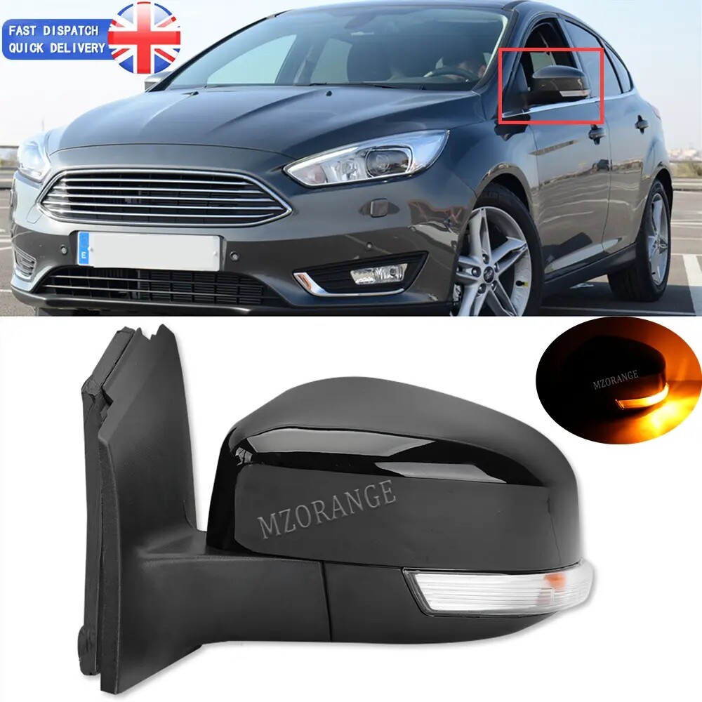 For Ford Focus MK3 2011-2018 Left Gloss Black Wing Mirror 6 Pins ...