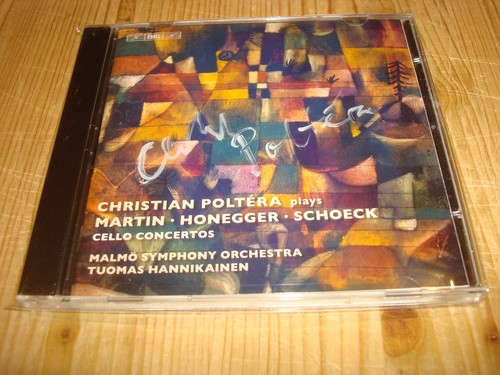 CHRISTIAN POLTERA Martin Honegger Schoeck Cello Concertos BIS CD Signed ...