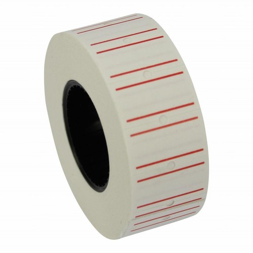 100 Rolls of White With Red Lines for Motex MX-5500 CT1 21x12mm Price ...