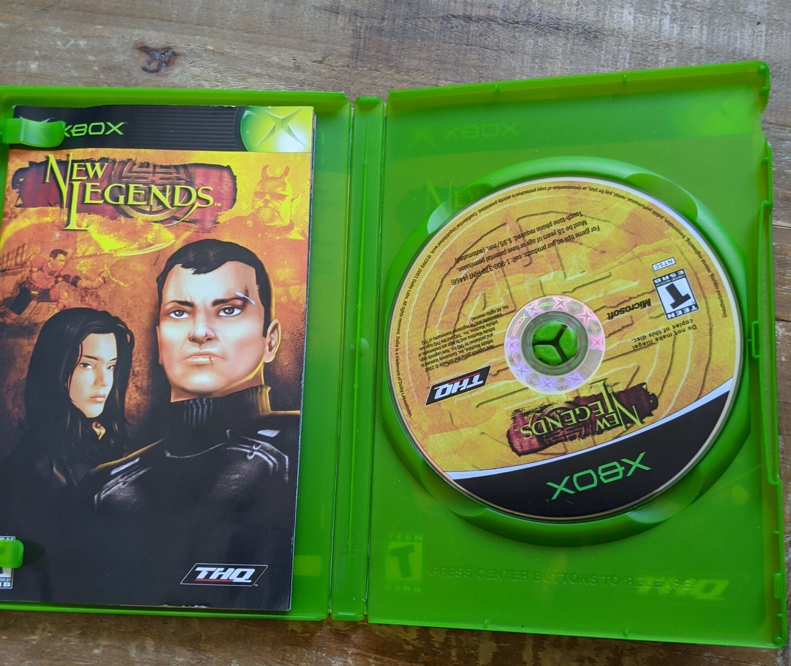 Very good used New Legends Xbox game. THQ Microsoft box year 2002 ...