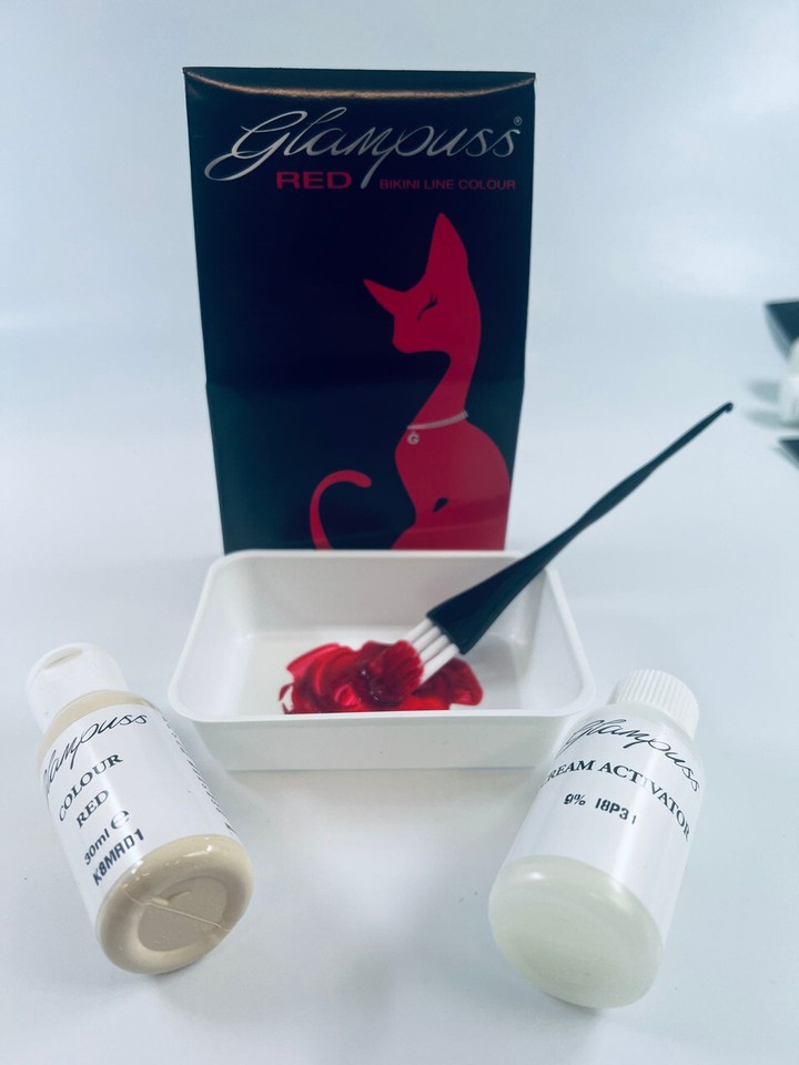 Womens Bikini Pubic Hair Dye Fun Color Permanent Intimate Area Red Pink ...