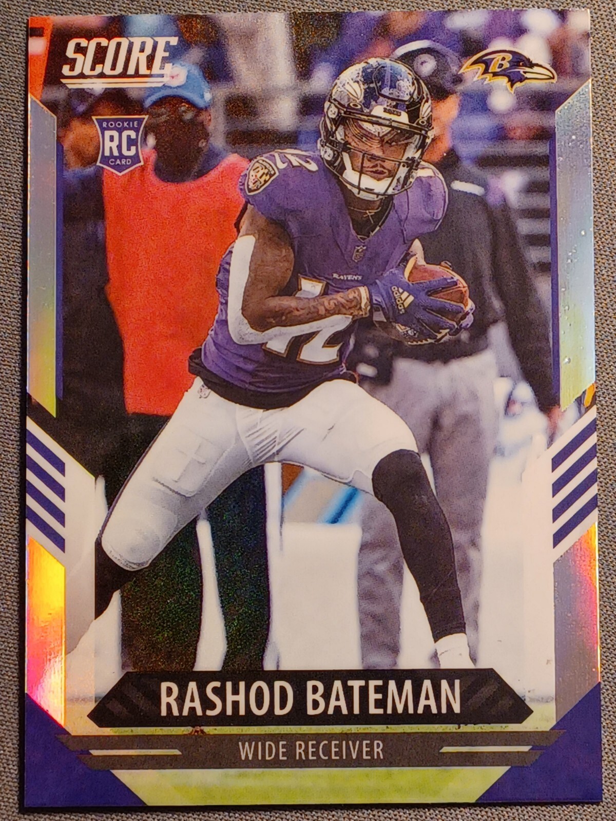Rashod Bateman 2021 Panini Chronicles Score Chrome Ravens Rookie Card ...