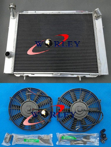 3 Row Aluminum Radiator + Fan For Holden Commodore VB VC VH VK V8 MT ...