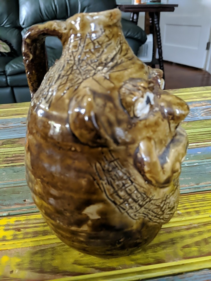 Vintage Marie Rogers Pottery Face Jug,Has Teeth, Very Unique With ...