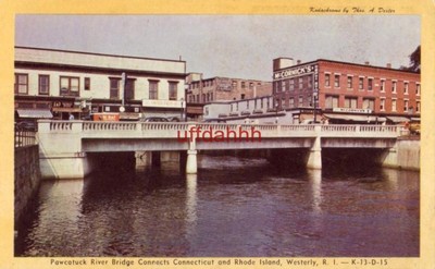 PAWCATUCK RIVER BRIDGE, WESTERLY, RI connects Connecticut and Rhode ...